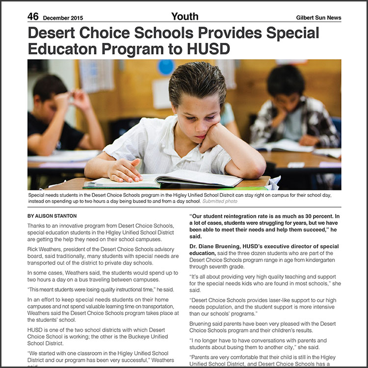 Featured | Desert Choice Schools